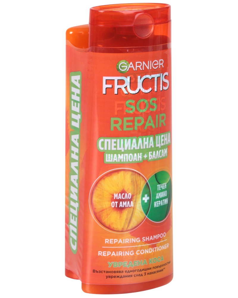 Шампоан и балсам Garnier Fructis SOS Repair - store.bg