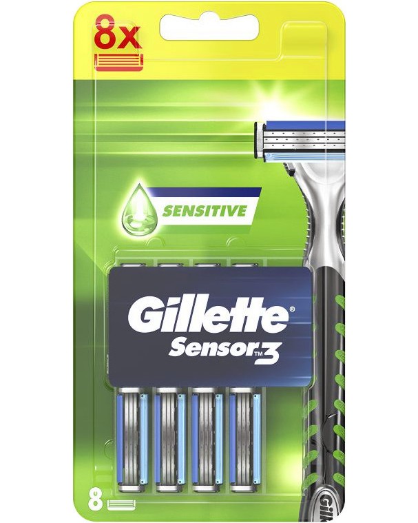 Резервни ножчета за самобръсначка Gillette Sensor 3 - store.bg