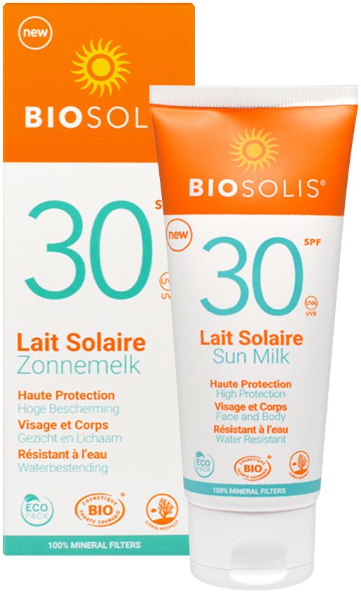 Слънцезащитно мляко Biosolis SPF 30 - store.bg