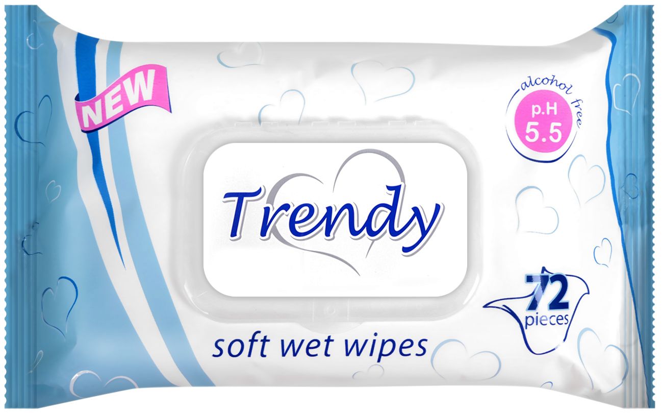 Trendy Soft Wet Wipes - мокри кърпички - store.bg