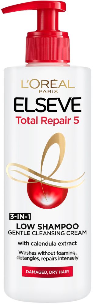 Elseve Low Shampoo - Шампоан без сулфати за суха и увредена коса - store.bg