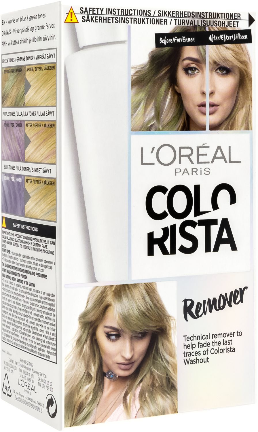 L'Oreal Colorista Remover - Комплект за премахване на временна боя ...