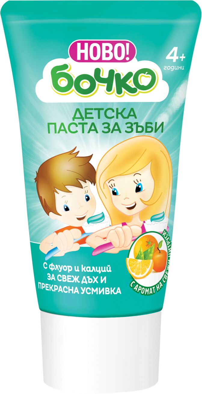 Бочко - Детска паста за зъби с аромат на цитруси - store.bg