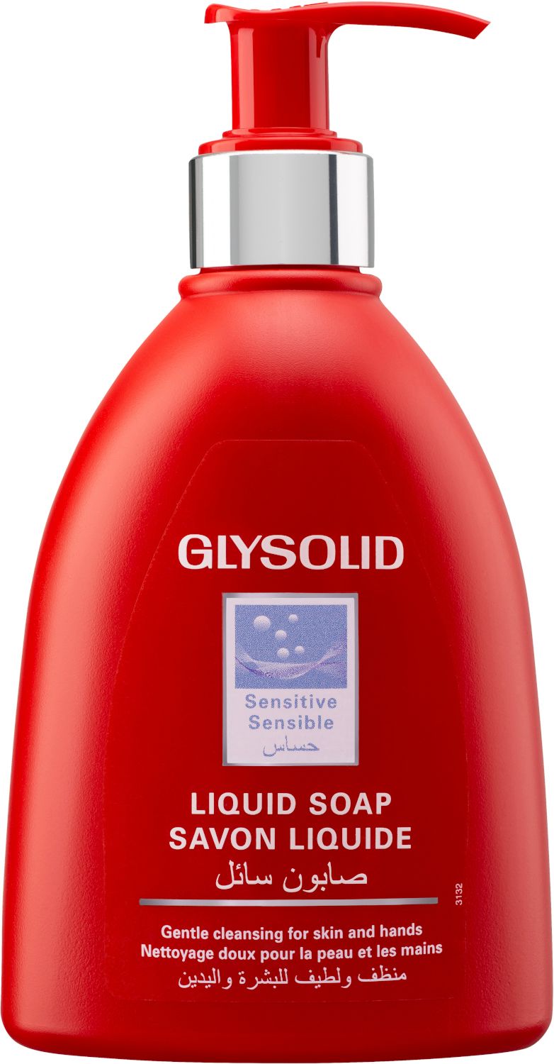 Glysolid Течен сапун за чувствителна кожа - store.bg