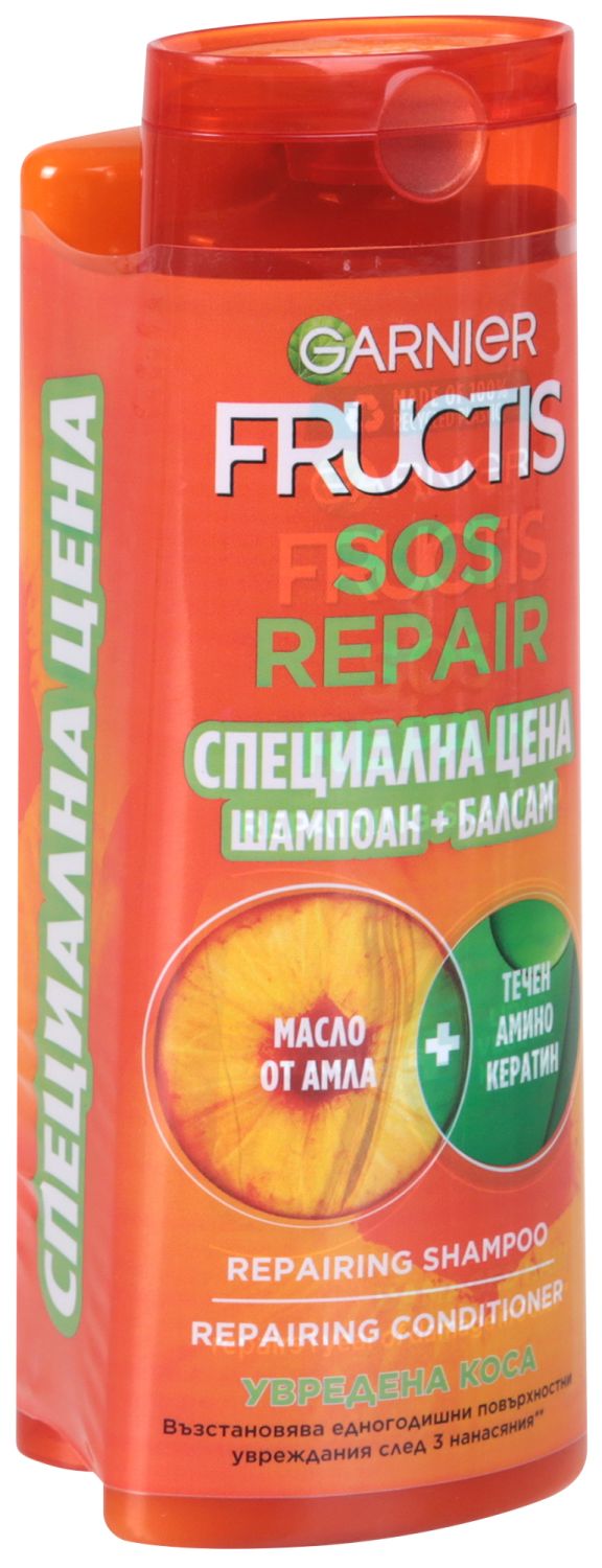Шампоан и балсам Garnier Fructis SOS Repair - store.bg