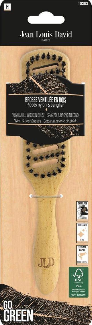 Дървена четка за коса JLD - store.bg