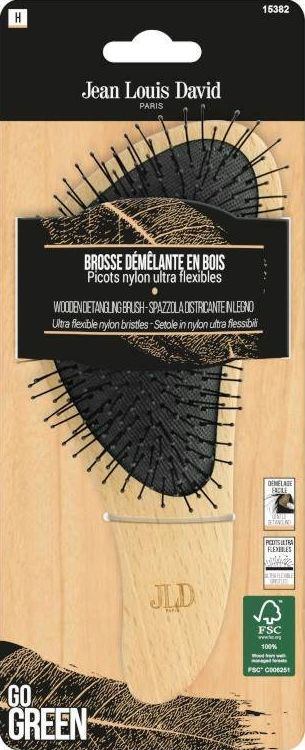 Малка дървена четка за коса JLD - store.bg