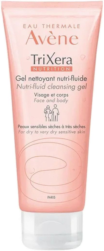 Avene TriXera Измиващ гел за лице и тяло - store.bg