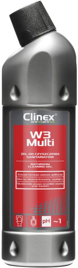 Почистващ препарат за баня без хлор Clinex W3 Multi Store Bg