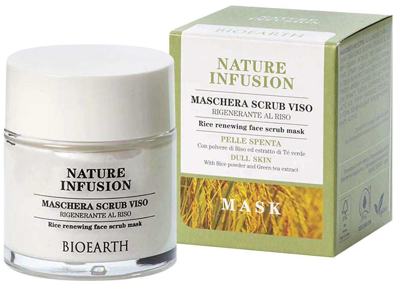 Пилинг маска за лице Bioearth - store.bg