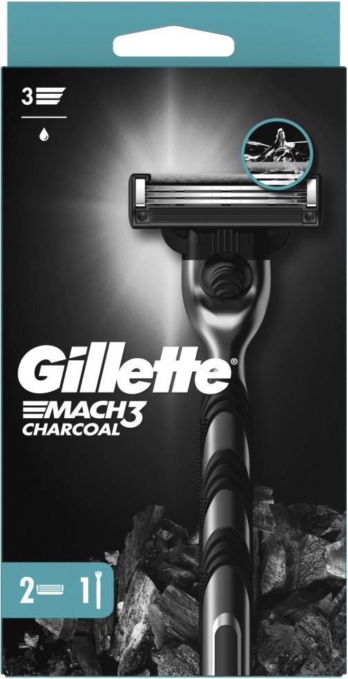 Самобръсначка с 2 резервни ножчета Gillette Mach 3 - store.bg