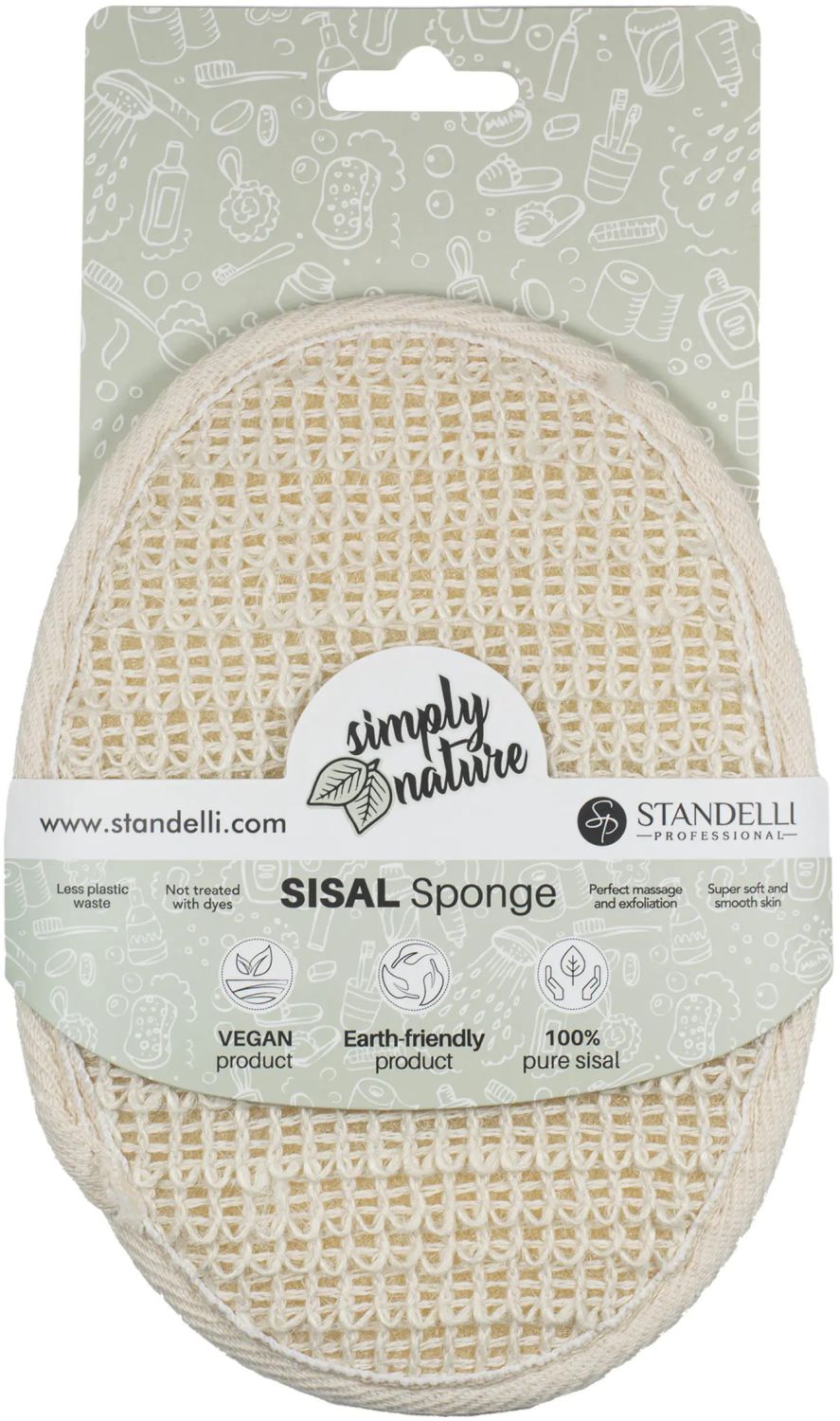 Гъба за баня сизал Standelli - store.bg