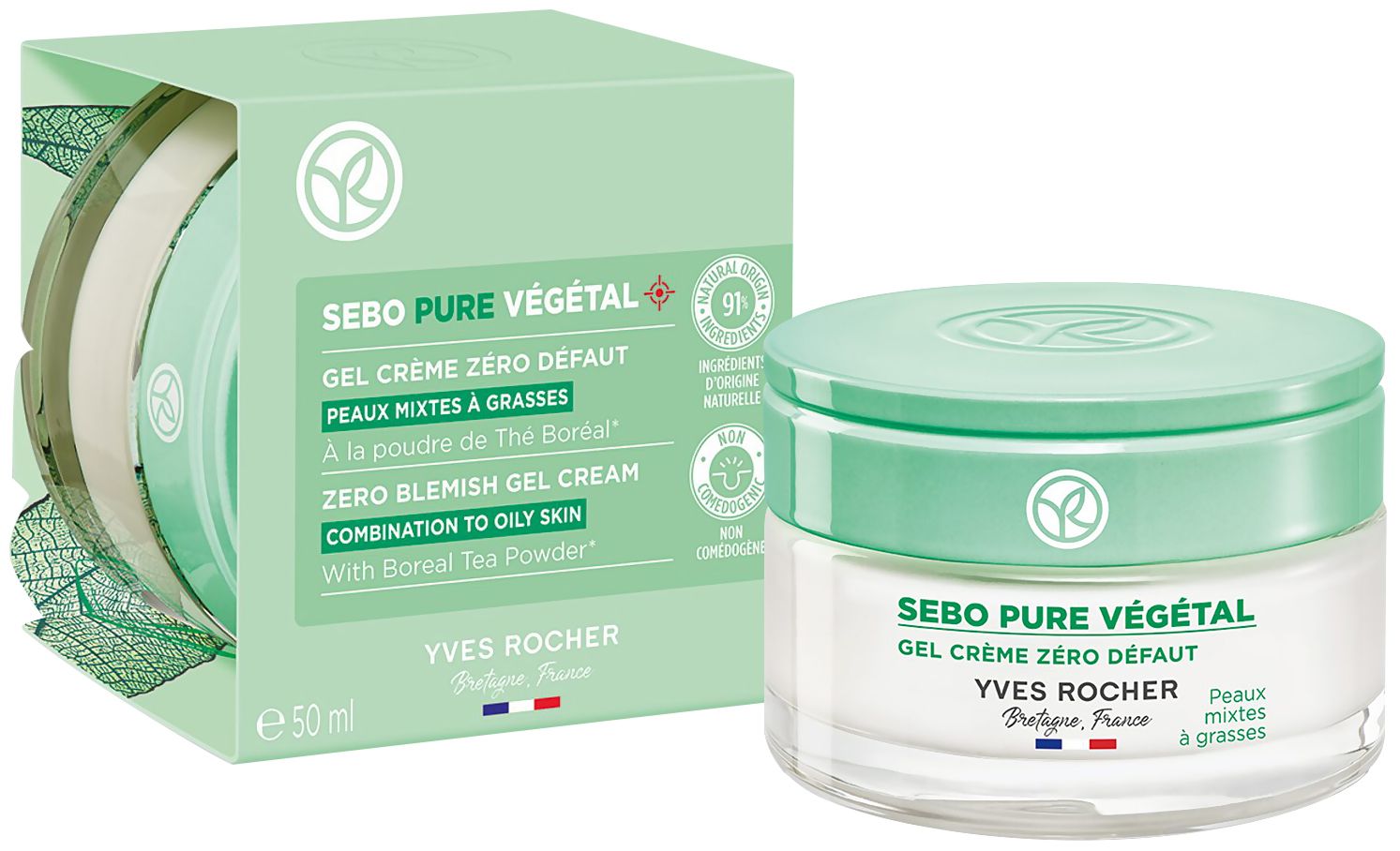 Крем против несъвършенства Yves Rocher Sebo Vegetal - store.bg