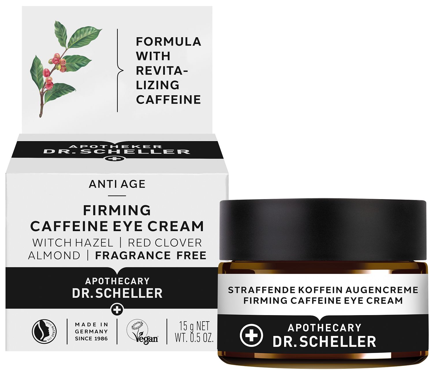 Околоочен крем с кофеин Apothecary Dr Scheller - store.bg
