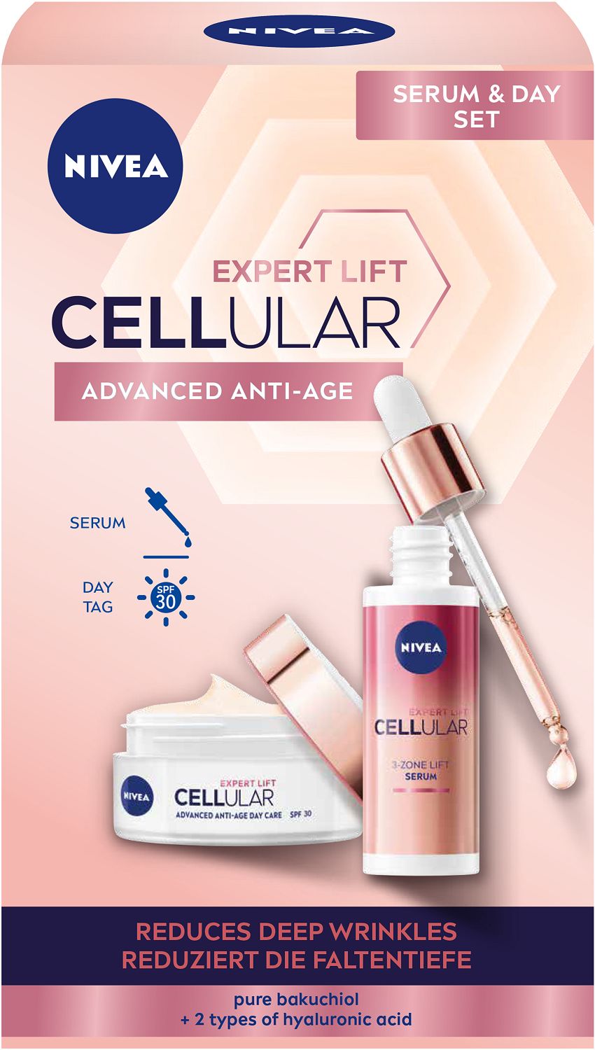 Комплект серум и крем Nivea Cellular Expert Lift - store.bg
